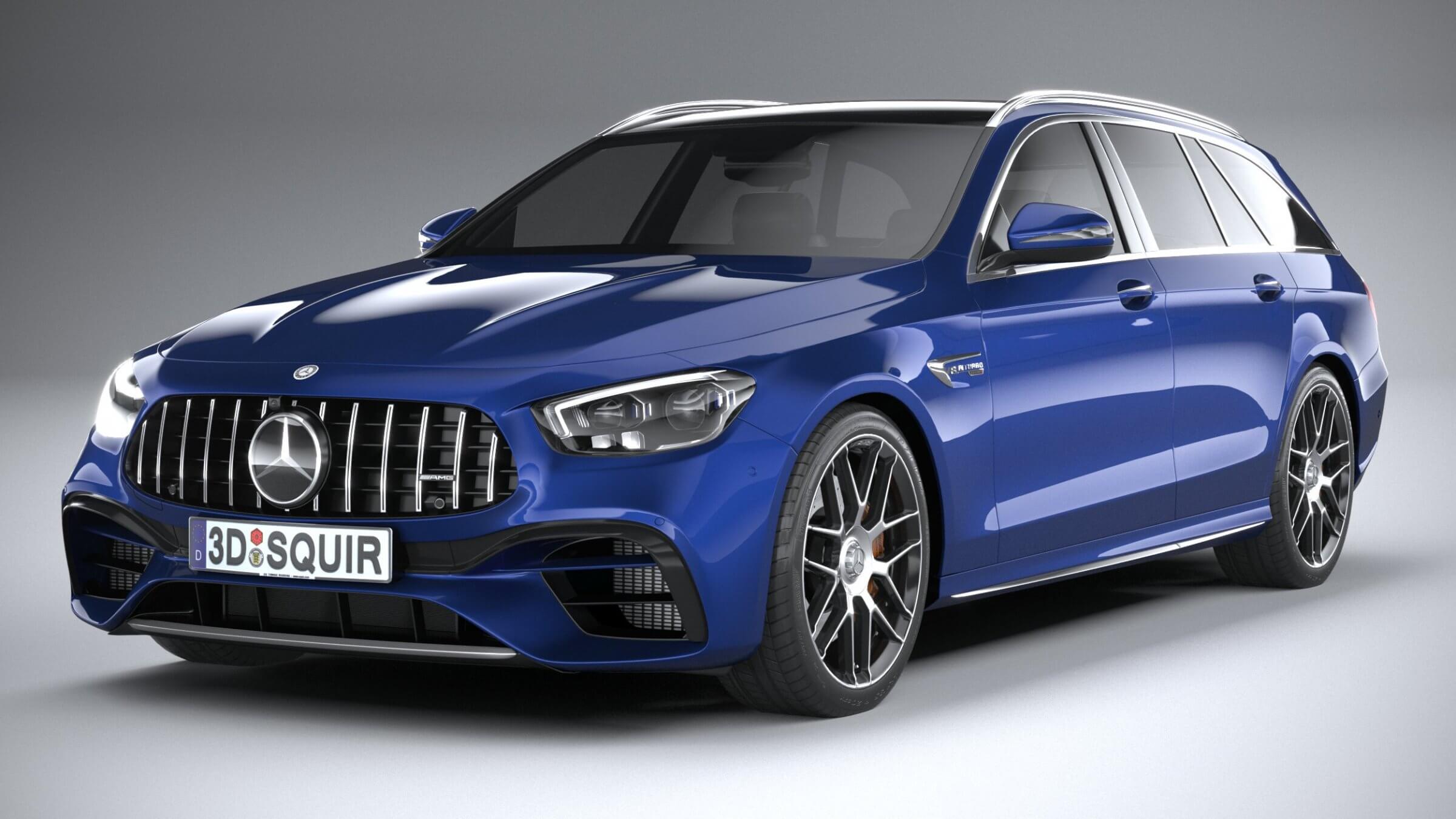 Mercedes E63 Estate AMG 2021 - 3D Model by SQUIR
