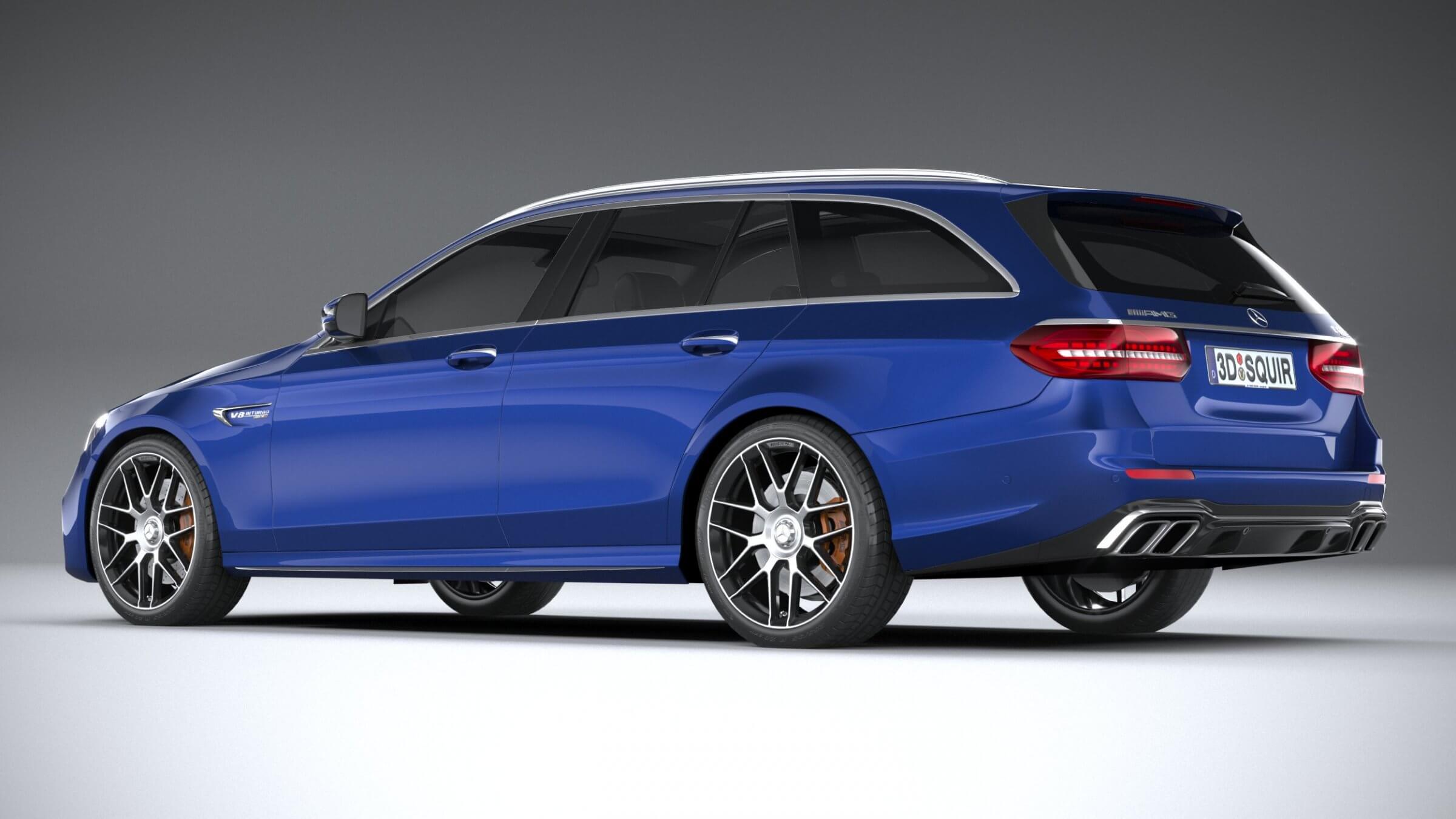 Mercedes E63 Estate AMG 2021 - 3D Model by SQUIR