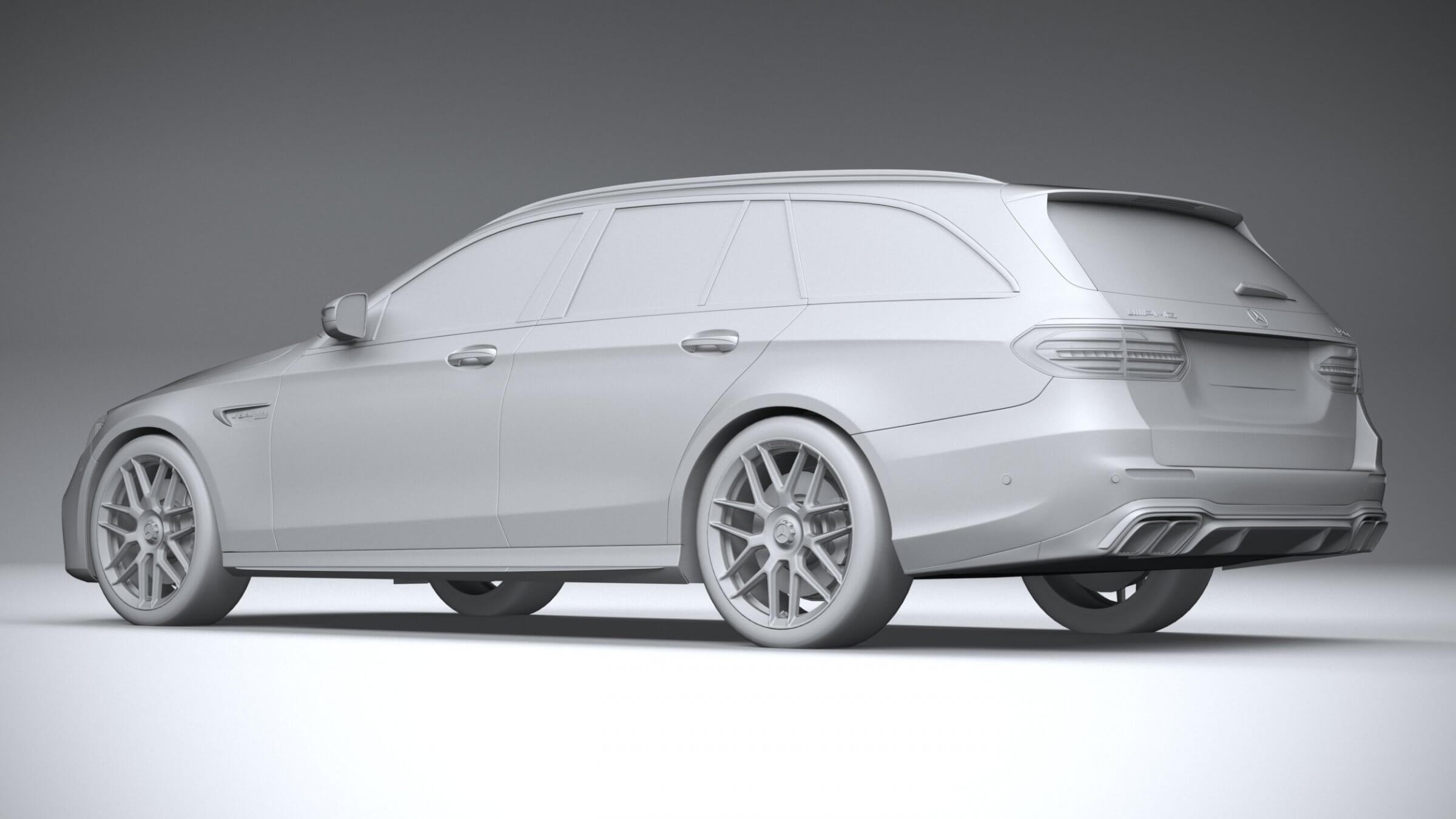 Mercedes E63 Estate AMG 2021 - 3D Model by SQUIR