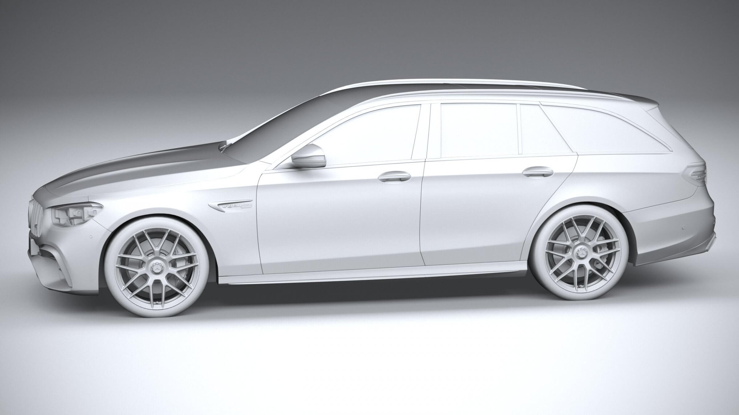 Mercedes E63 Estate AMG 2021 - 3D Model by SQUIR