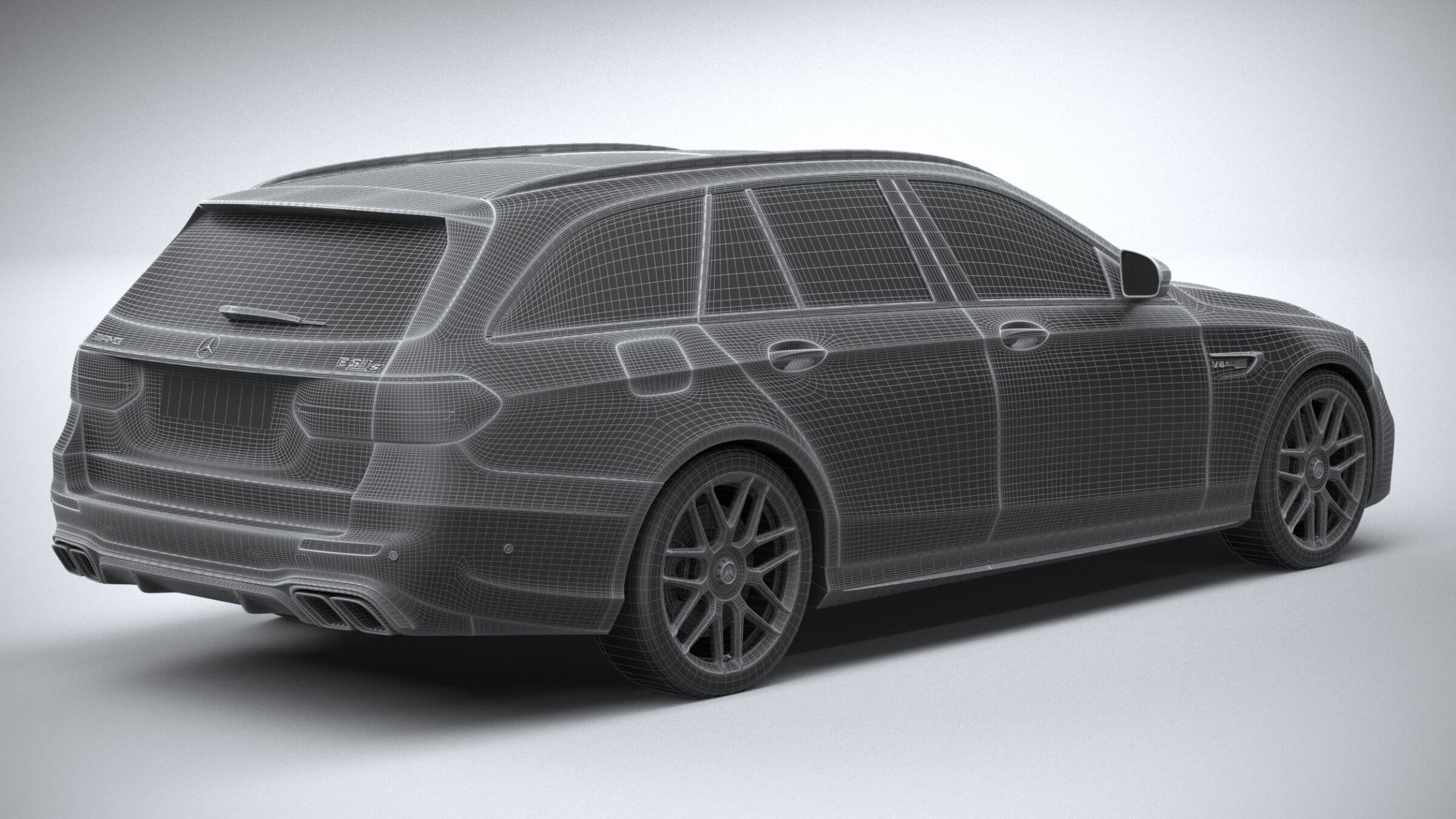 Mercedes E63 Estate AMG 2021 - 3D Model by SQUIR