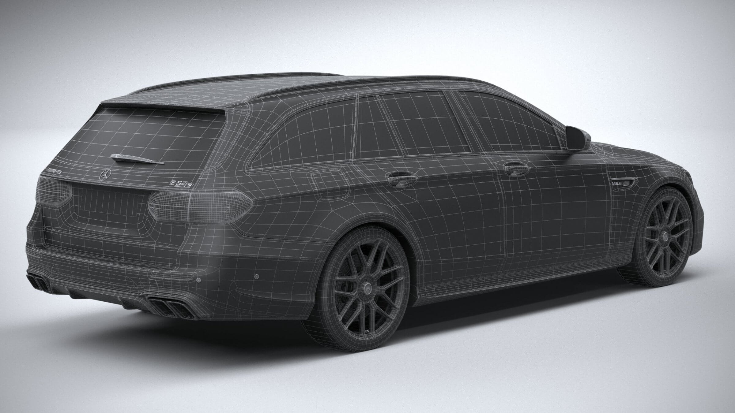 Mercedes E63 Estate AMG 2021 - 3D Model by SQUIR
