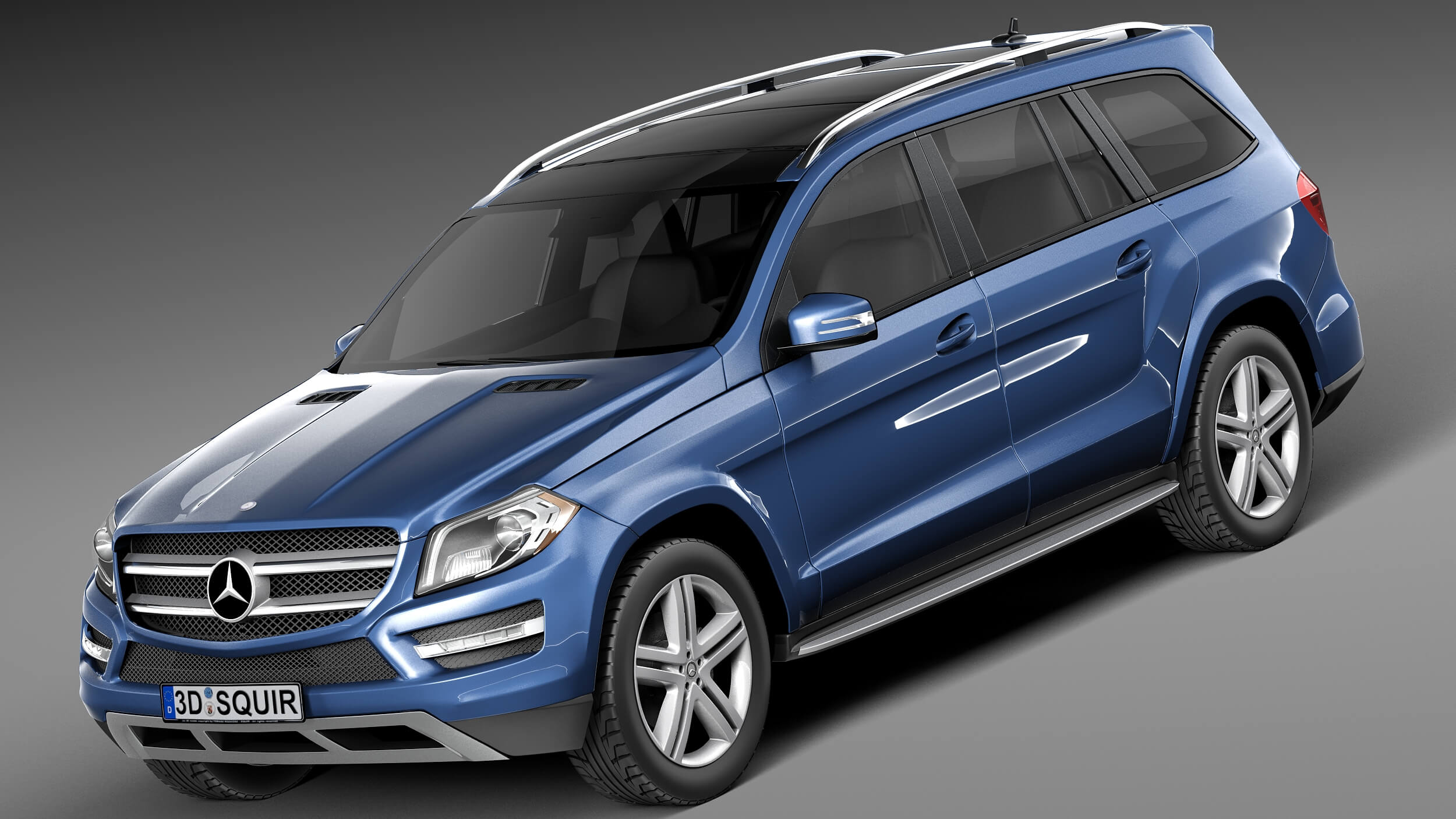 Mercedes-Benz GL 2013 3D Model by SQUIR