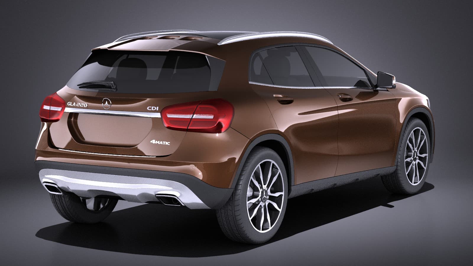 Mercedes GLA 2015 (V-Ray) 3D Model by SQUIR