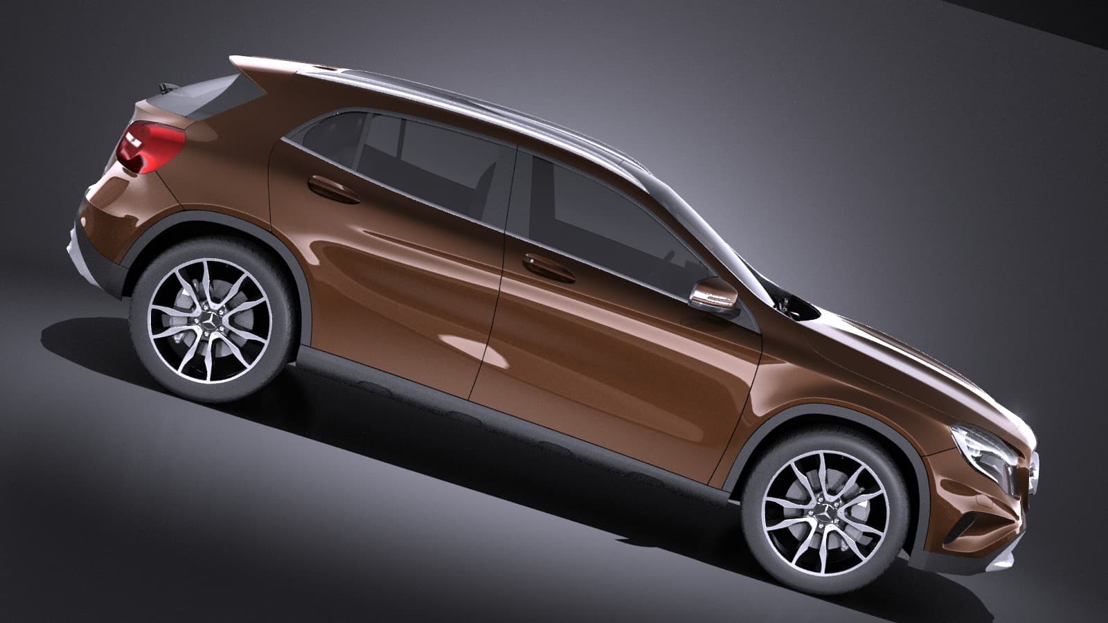 Mercedes GLA 2015 (V-Ray) 3D Model by SQUIR