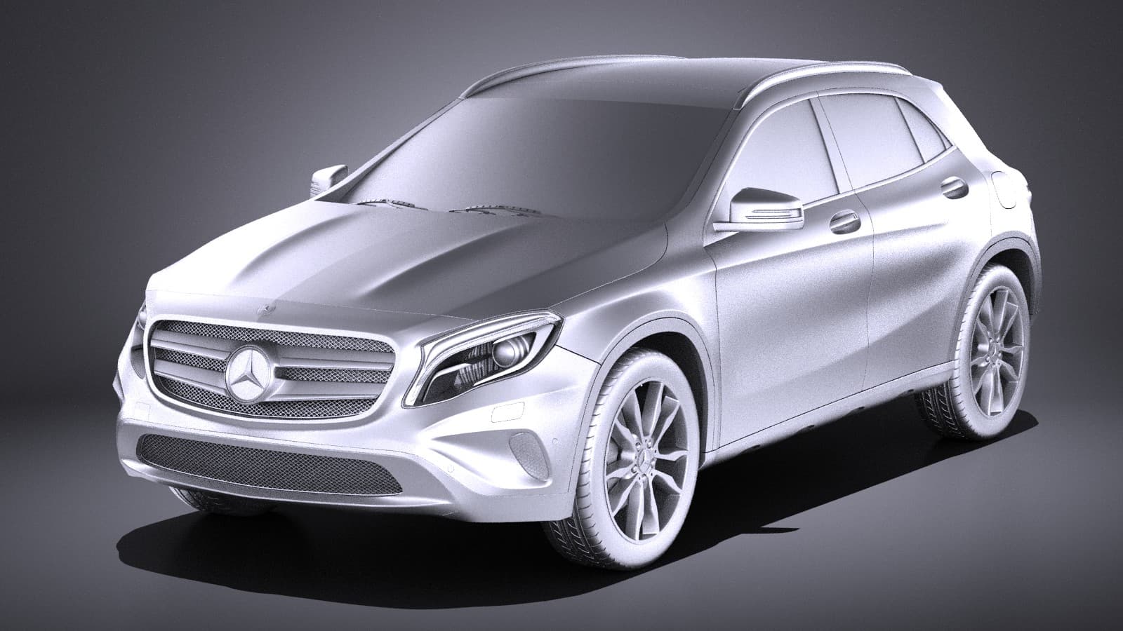 Mercedes GLA 2015 (V-Ray) 3D Model by SQUIR