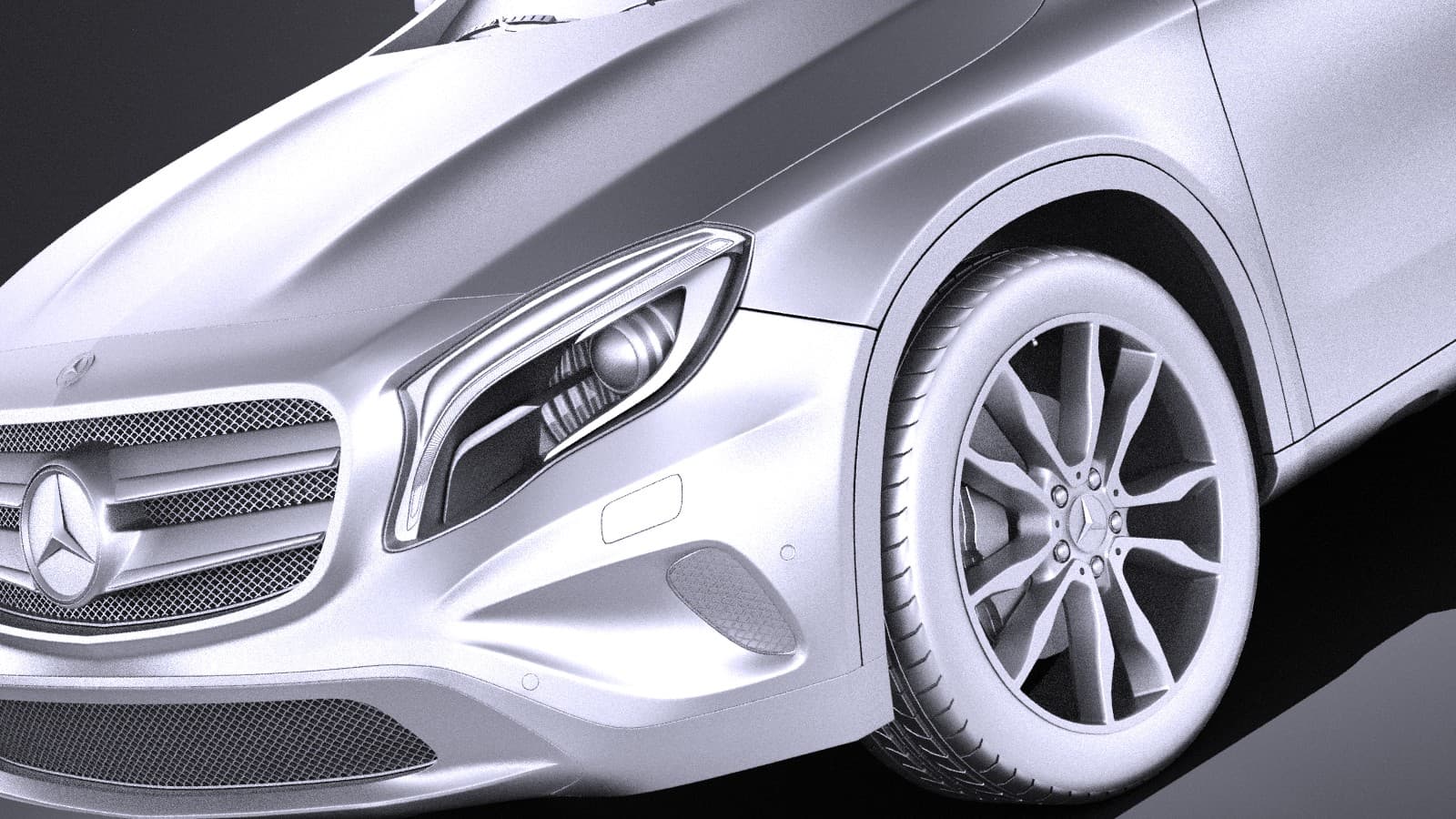Mercedes GLA 2015 (V-Ray) 3D Model by SQUIR