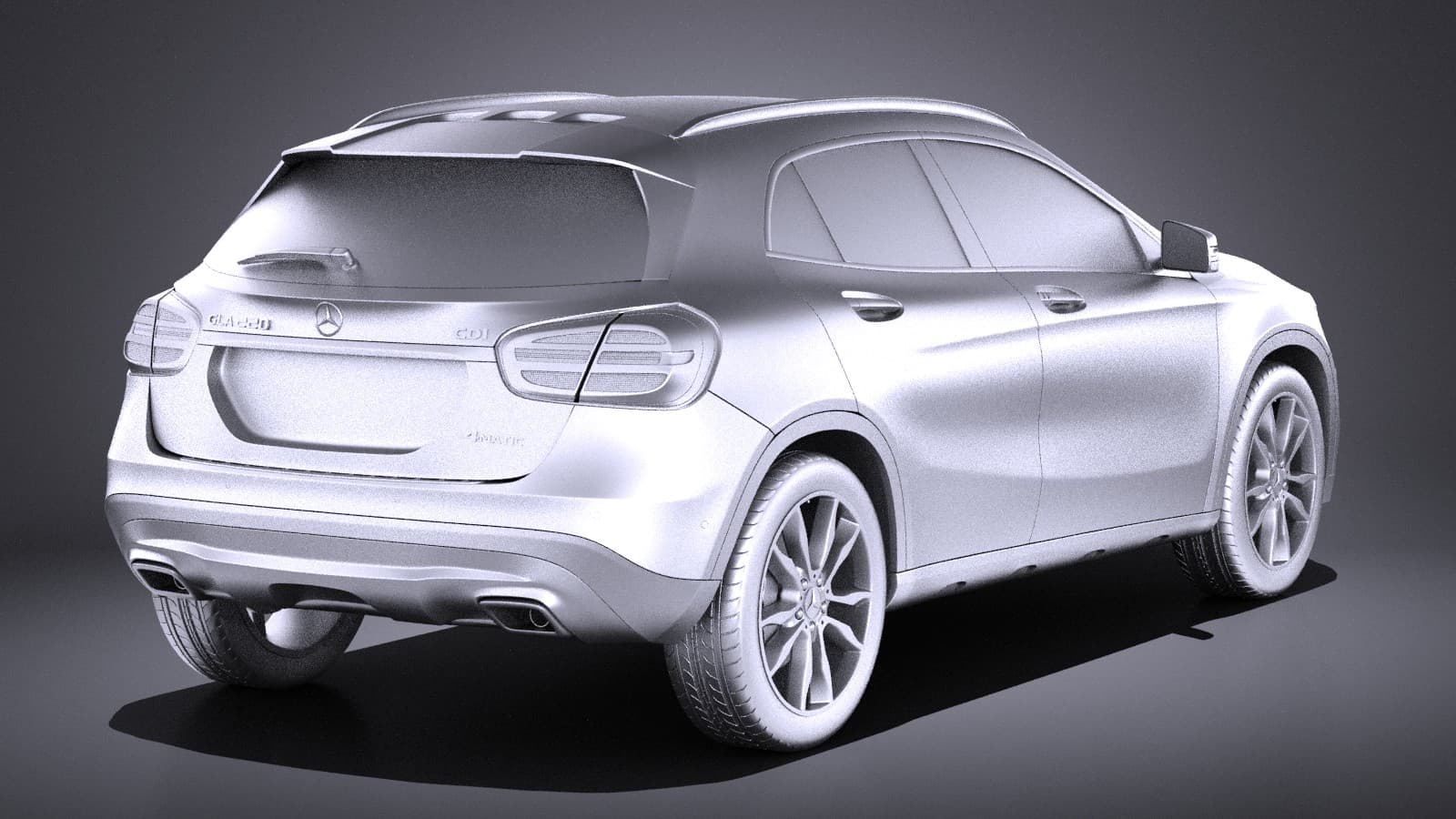 Mercedes GLA 2015 (V-Ray) 3D Model by SQUIR
