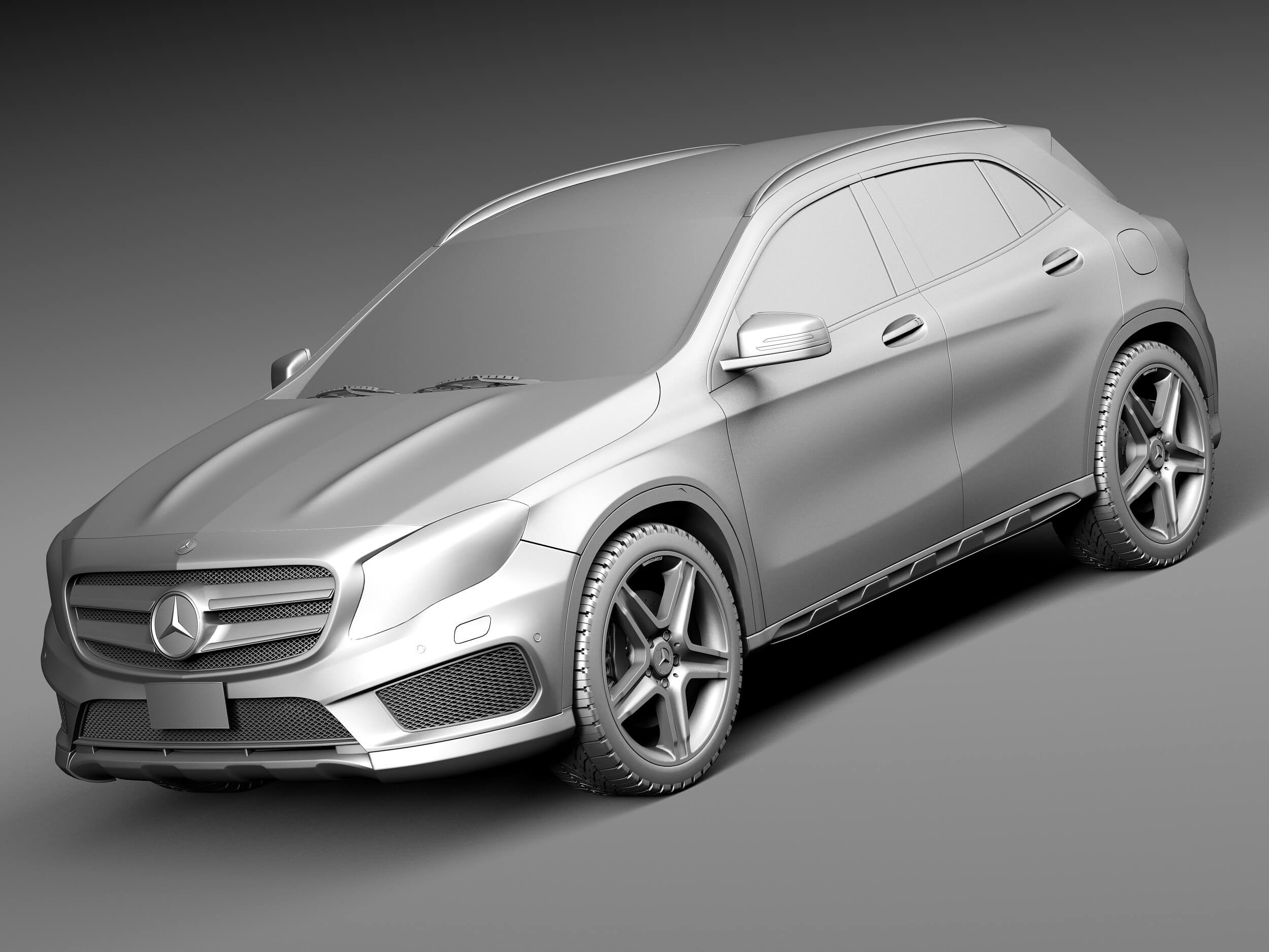 Mercedes-Benz GLA AMG 2014 3D Model by SQUIR