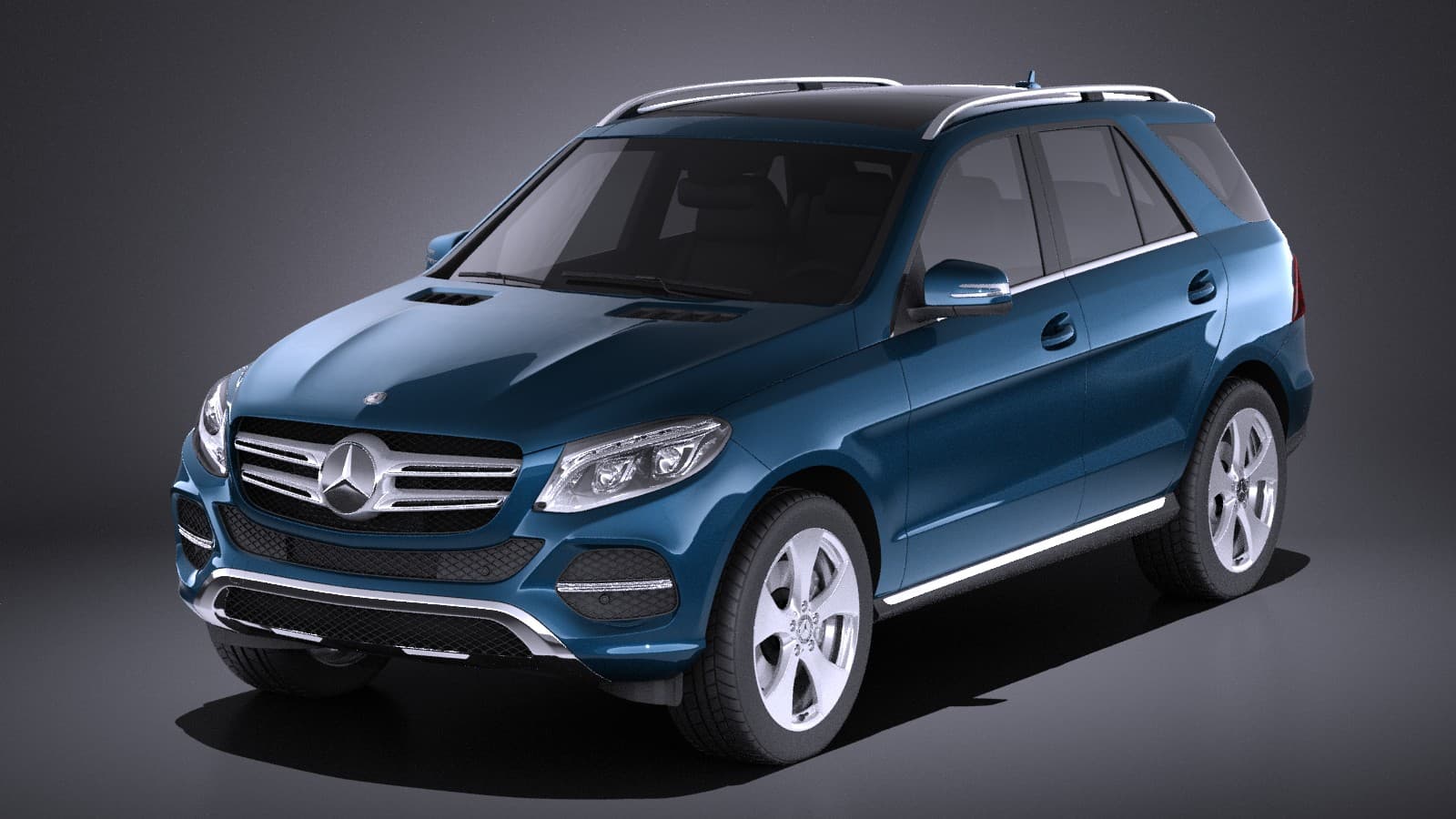 Mercedes GLE 2017 (V-Ray) 3D Model by SQUIR