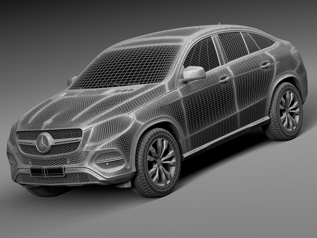 Mercedes GLE Coupe 2016 - 3D Model by SQUIR