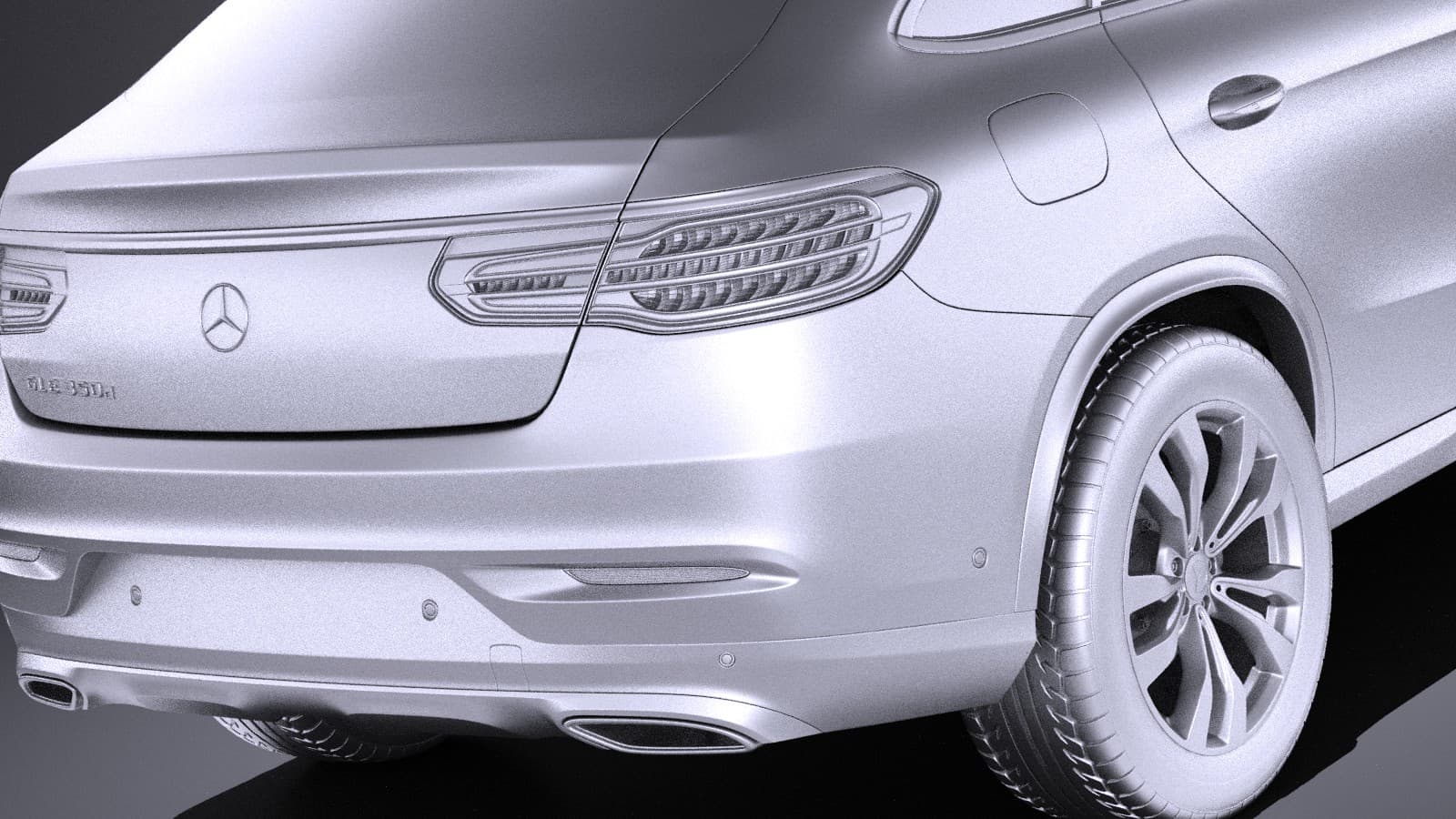 Mercedes GLE Coupe 2017 (V-Ray) 3D Model by SQUIR