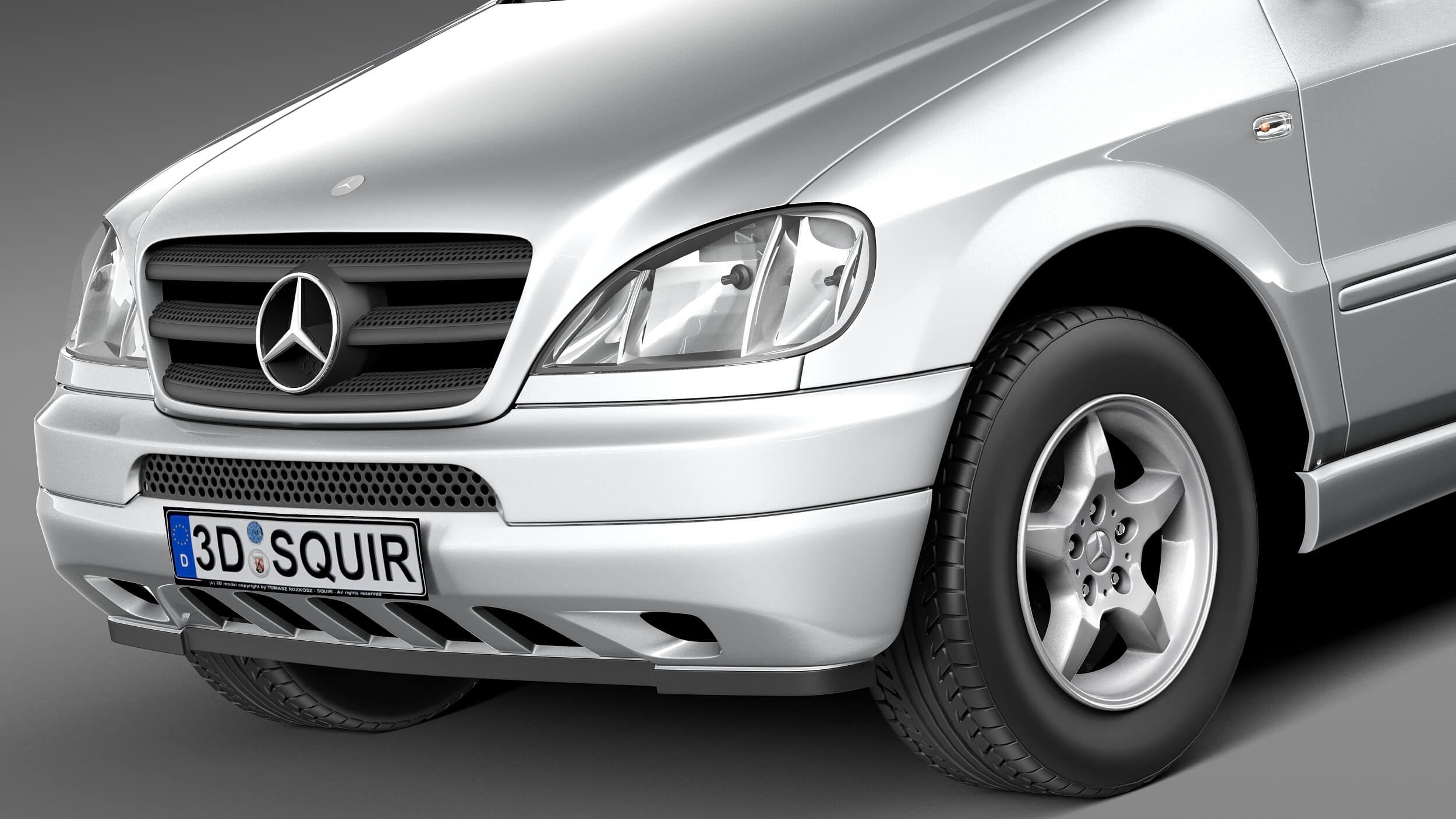 Mercedes-Benz M-Class W163 1997-2005 3D Model by SQUIR