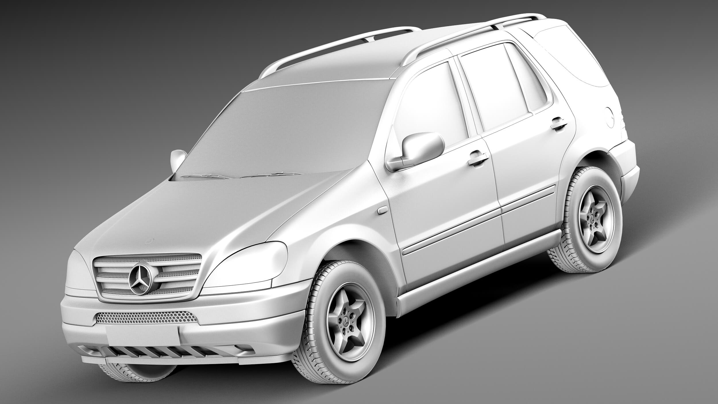 Mercedes-Benz M-Class W163 1997-2005 3D Model by SQUIR