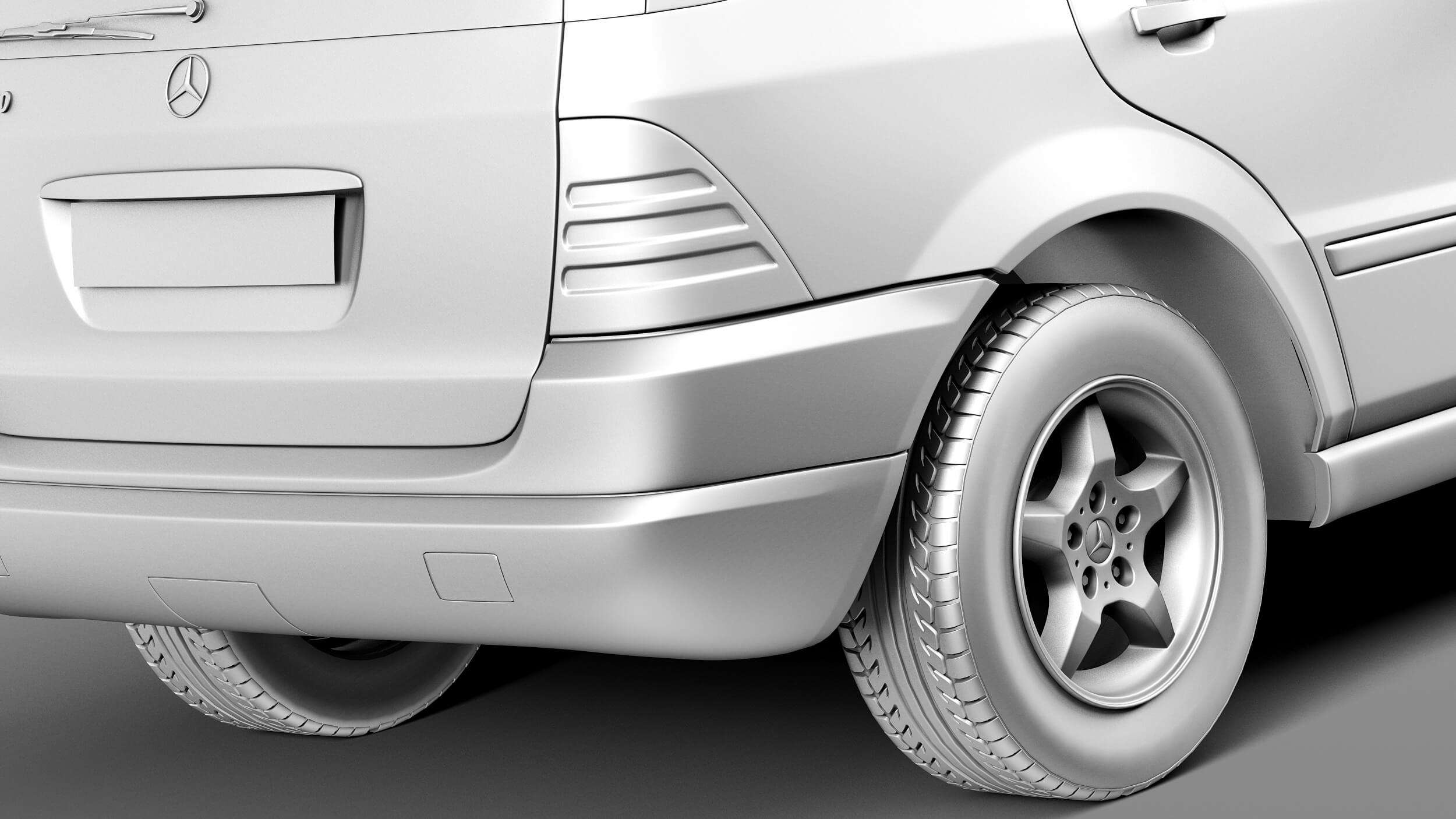 Mercedes-Benz M-Class W163 1997-2005 3D Model by SQUIR