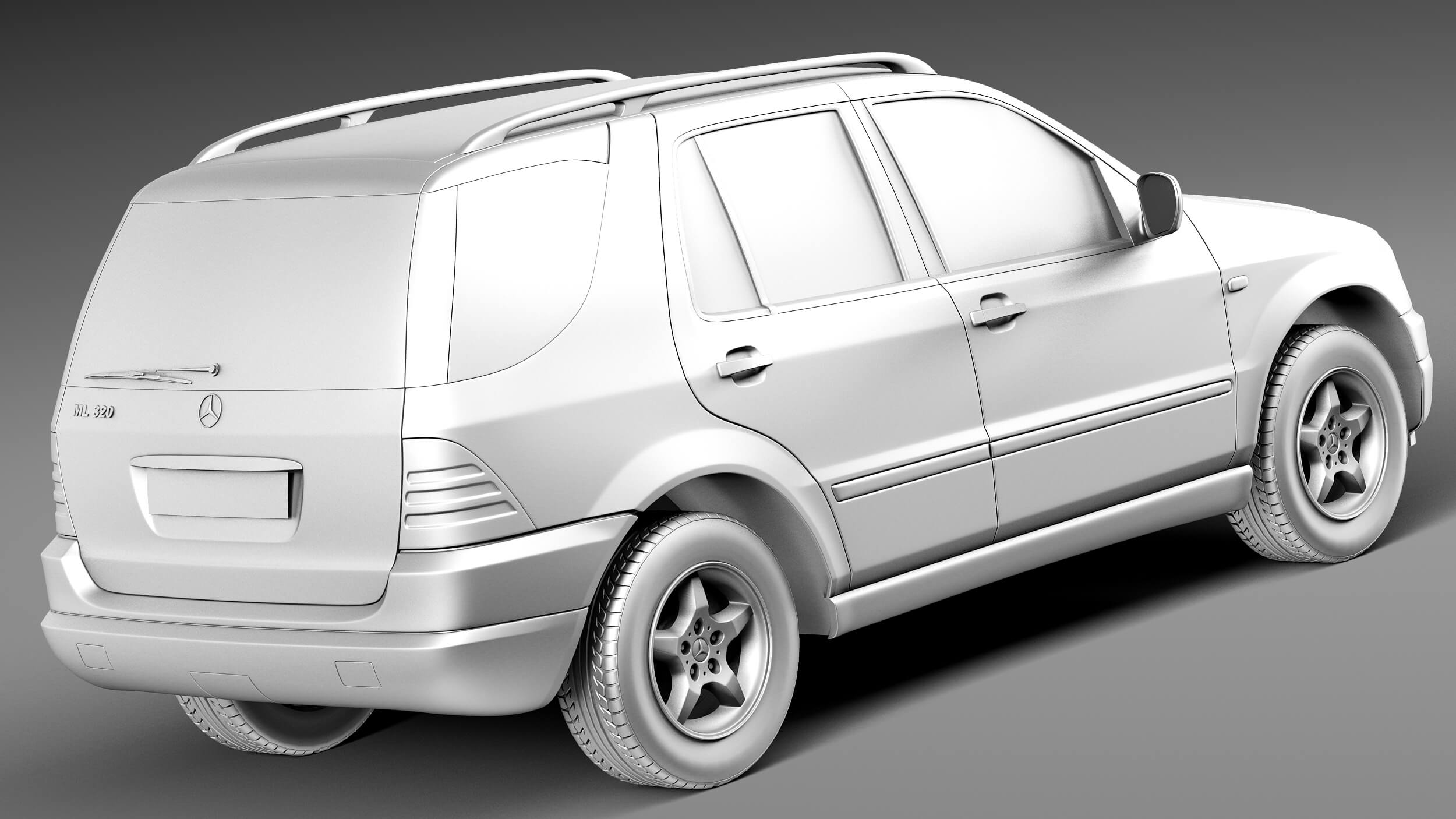 Mercedes-Benz M-Class W163 1997-2005 3D Model by SQUIR