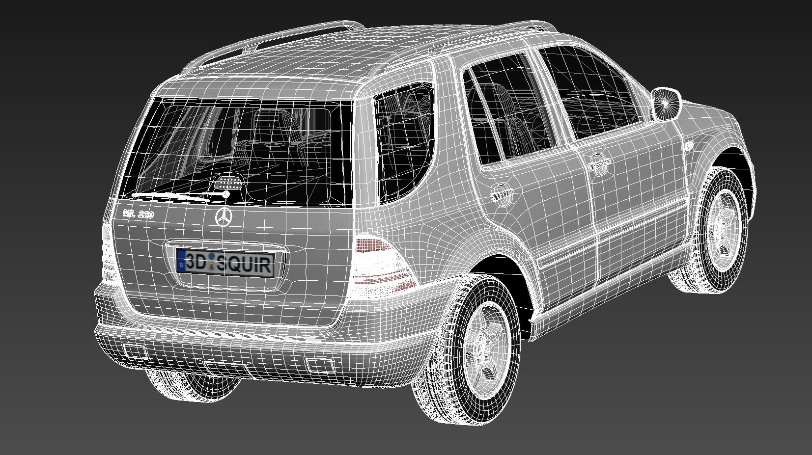 Mercedes-Benz M-Class W163 1997-2005 3D Model by SQUIR