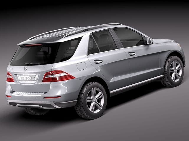 Mercedes M-Class 2012 3D Model by SQUIR