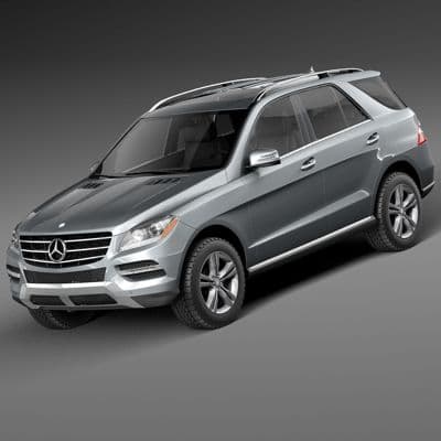 Mercedes M-Class 2012 3D Model by SQUIR