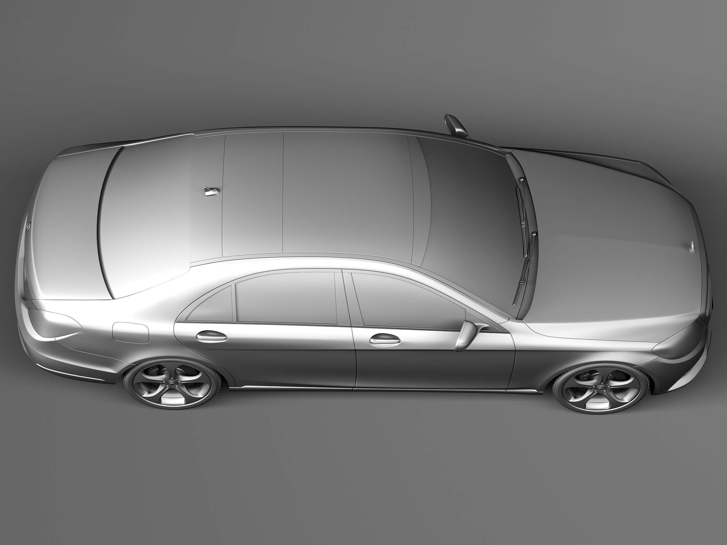 Mercedes-Benz S-Class 2014 3D Model by SQUIR