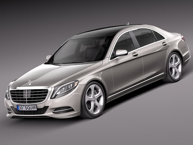 Mercedes S-Class 2014 3D Model by SQUIR
