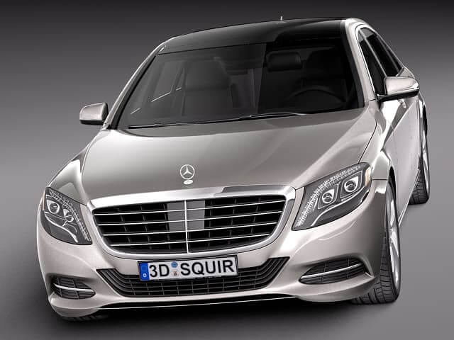 Mercedes S-Class 2014 3D Model by SQUIR