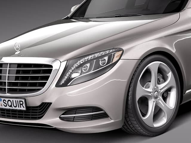 Mercedes S-Class 2014 3D Model by SQUIR