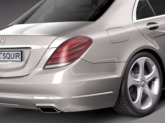 Mercedes S-Class 2014 3D Model by SQUIR