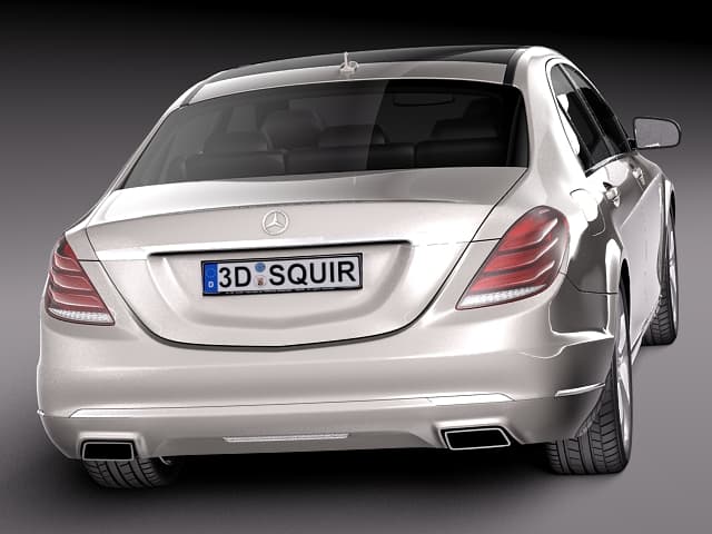 Mercedes S-Class 2014 3D Model by SQUIR
