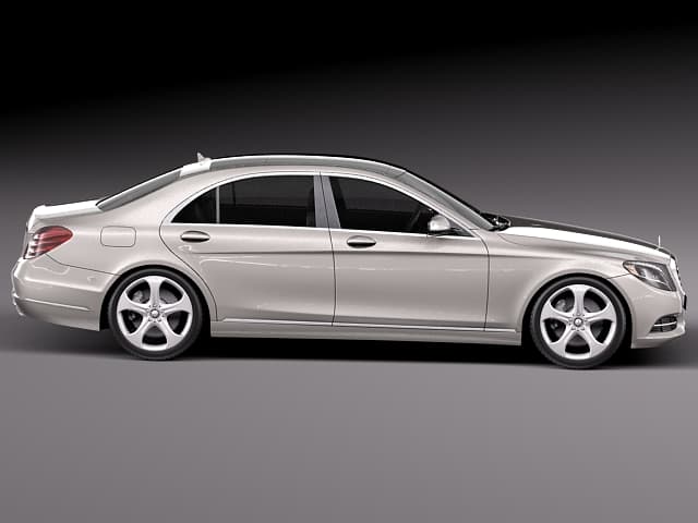 Mercedes S-Class 2014 3D Model by SQUIR