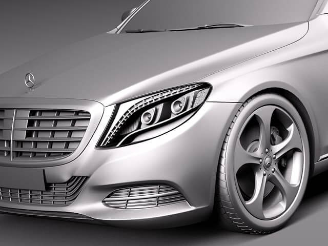 Mercedes S-Class 2014 3D Model by SQUIR