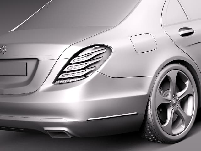 Mercedes S-Class 2014 3D Model by SQUIR
