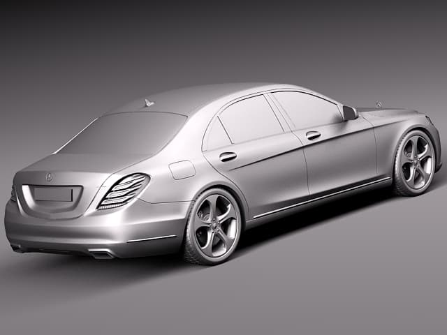 Mercedes S-Class 2014 3D Model by SQUIR
