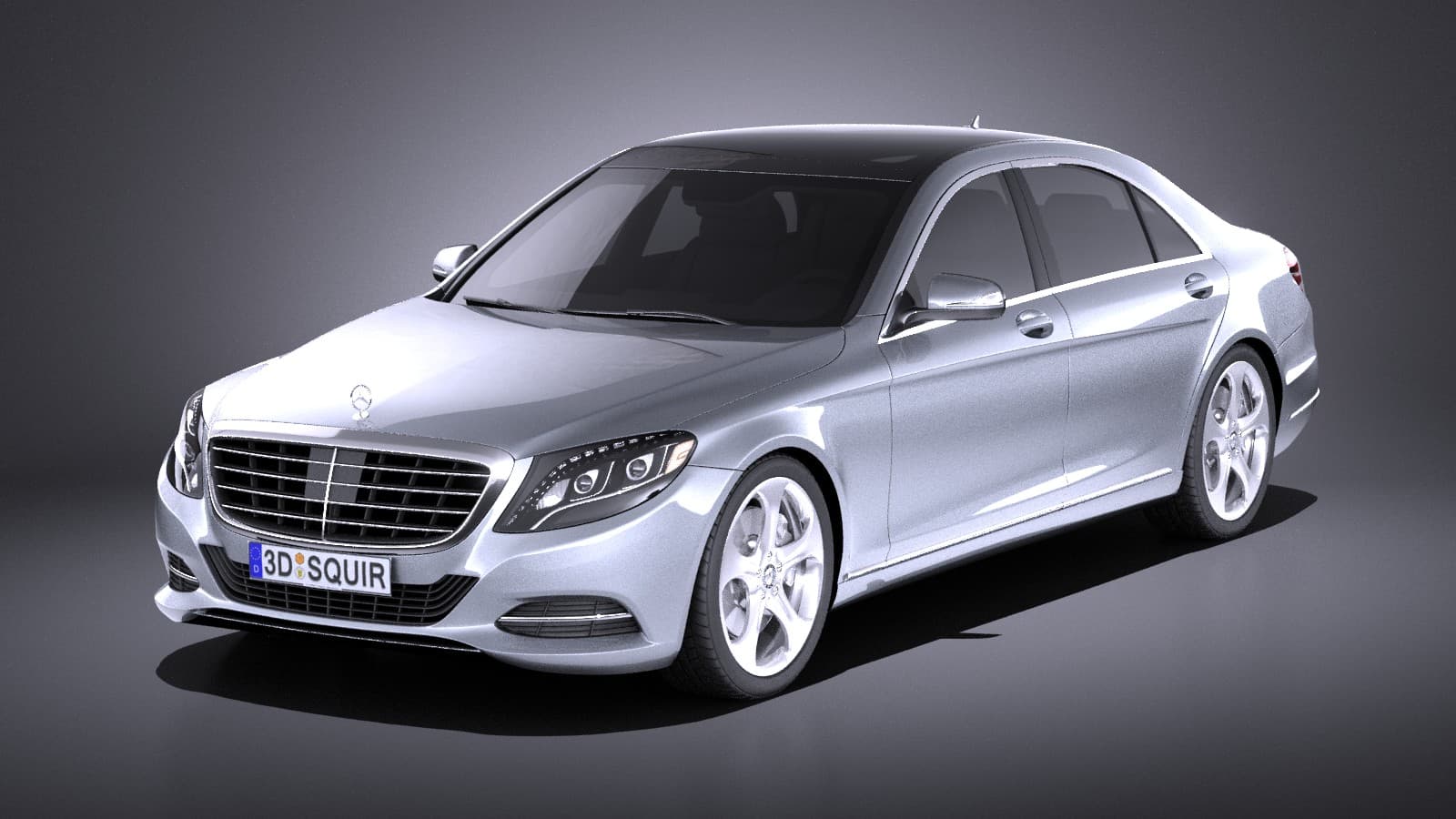 Mercedes S-Class 2016 (V-Ray) 3D Model by SQUIR