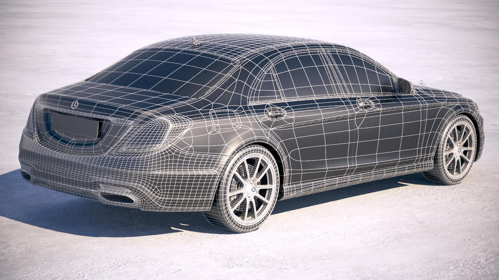 Mercedes S-Class 2018 3D Model by SQUIR