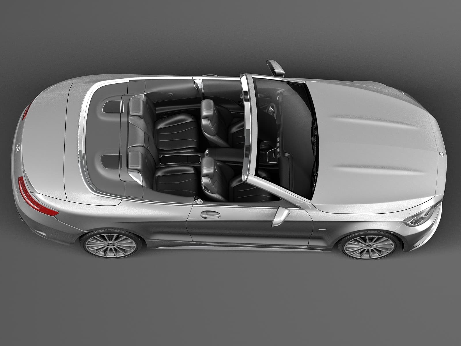 Mercedes S-Class Cabriolet 2017 3D Model by SQUIR