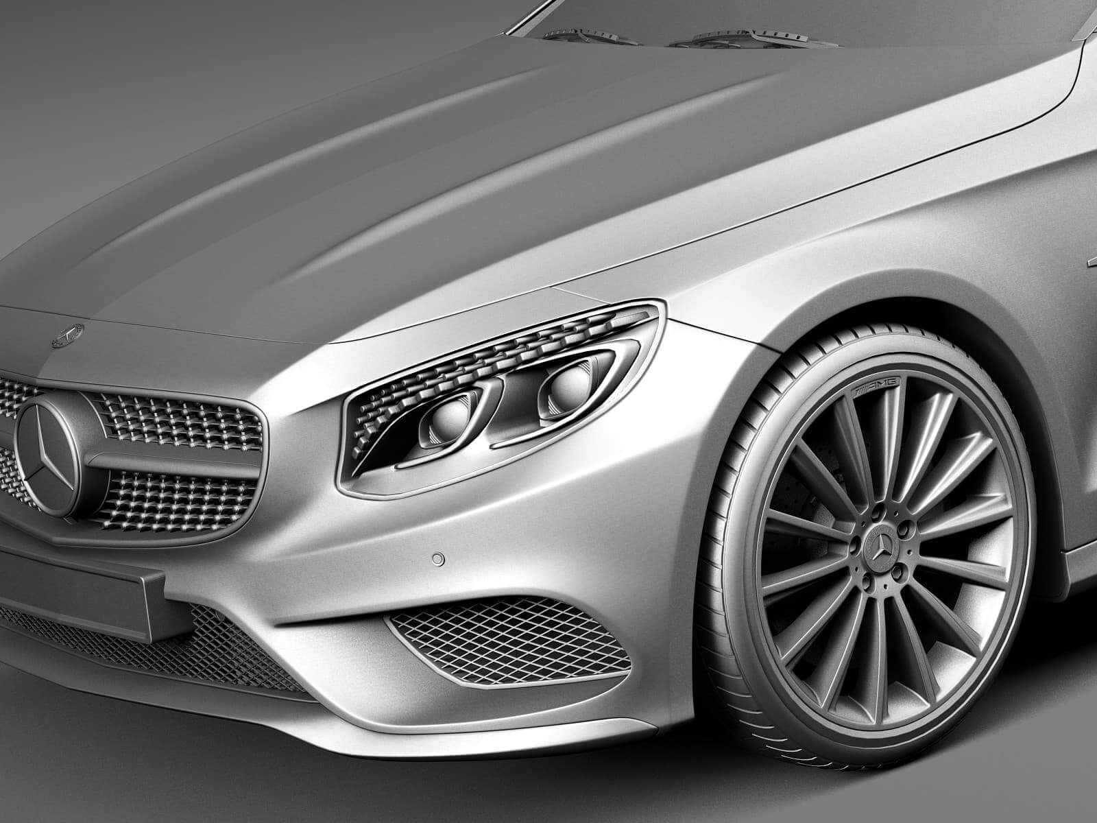 Mercedes S-Class Cabriolet 2017 3D Model by SQUIR
