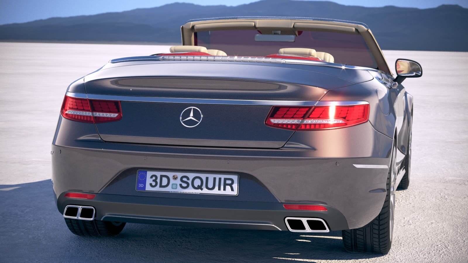 Mercedes S-Class Cabriolet 2018 3D Model by SQUIR