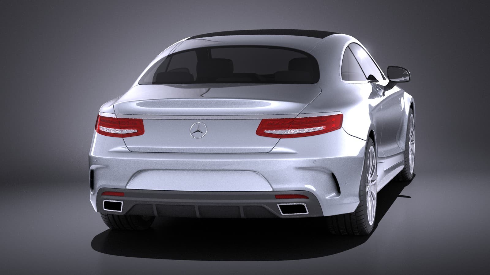 Mercedes S-Class Coupe 2017 (V-Ray) 3D Model by SQUIR