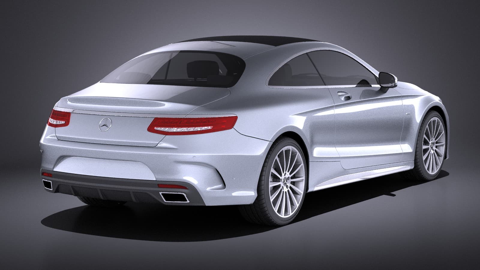 Mercedes S-Class Coupe 2017 (V-Ray) 3D Model by SQUIR