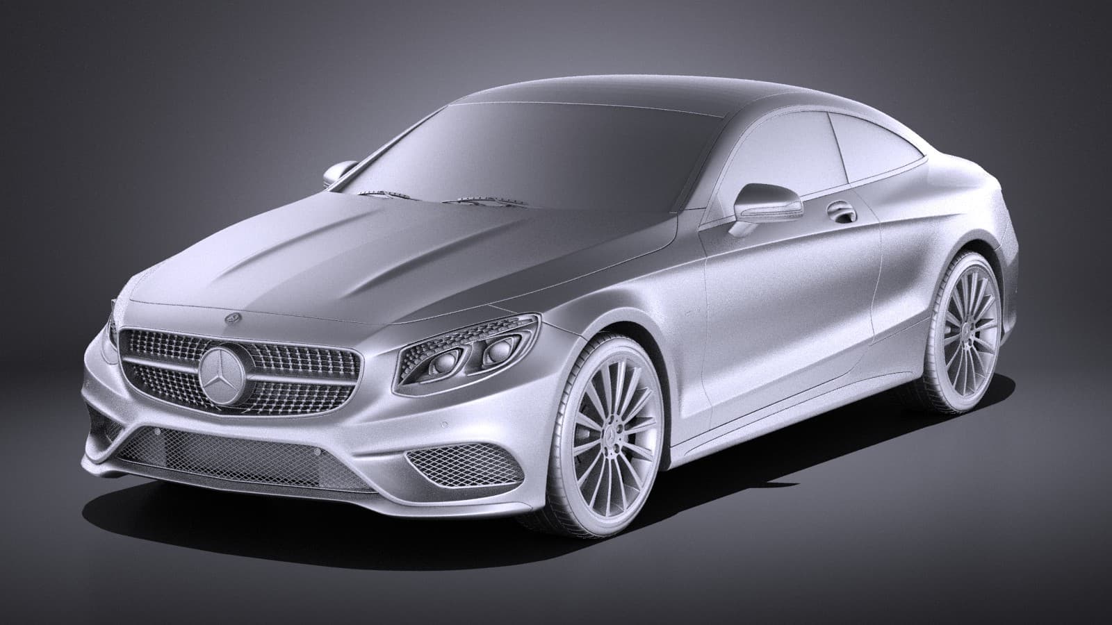 Mercedes S-Class Coupe 2017 (V-Ray) 3D Model by SQUIR