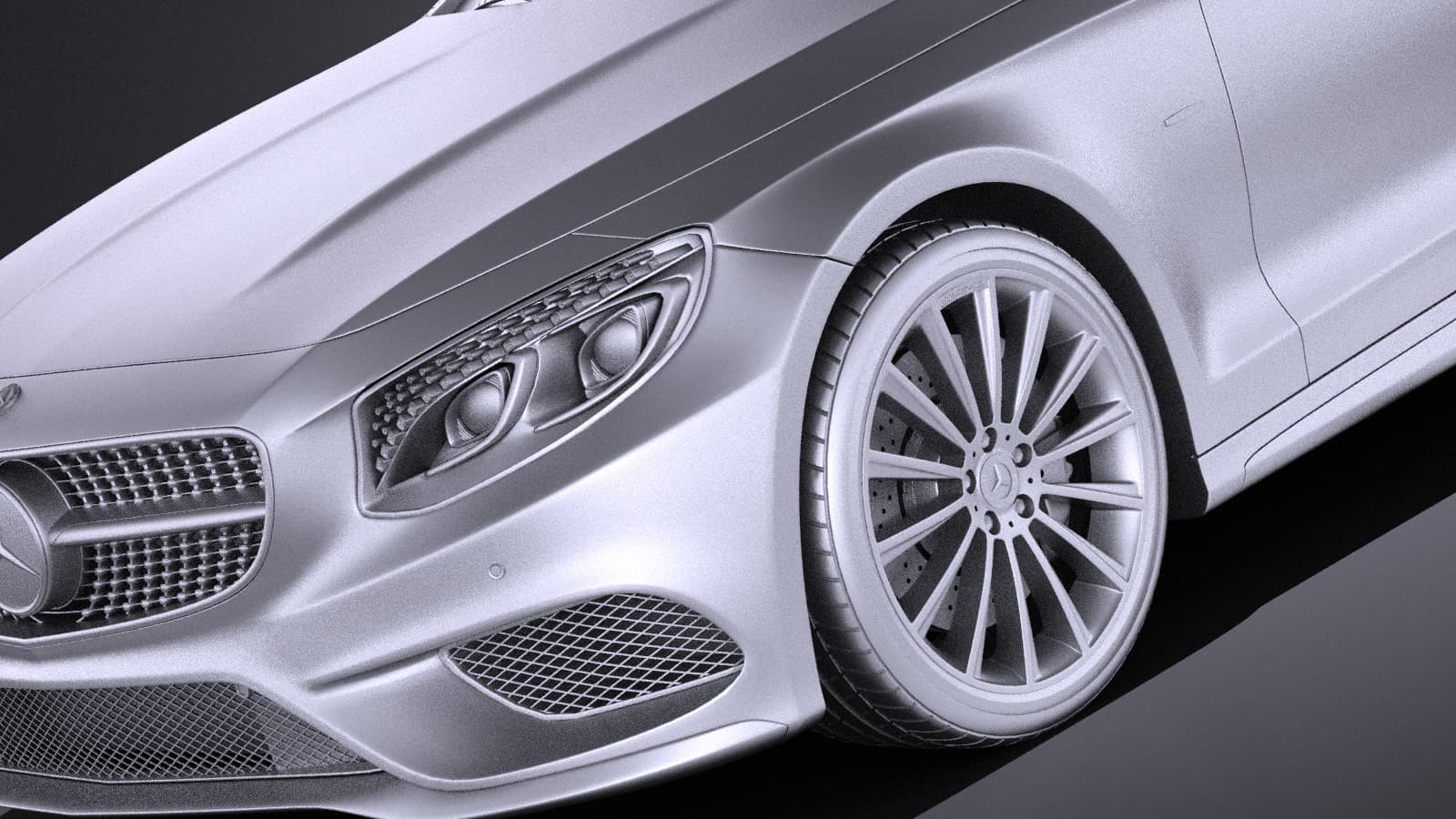 Mercedes S-Class Coupe 2017 (V-Ray) 3D Model by SQUIR