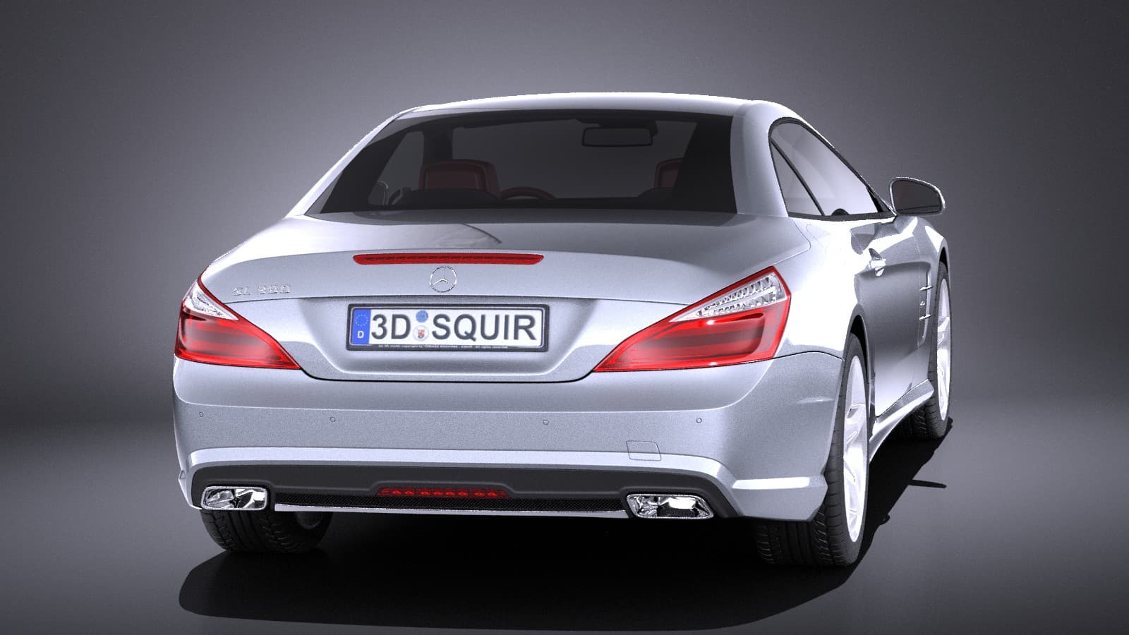 Mercedes SL 2015 (V-Ray) 3D Model by SQUIR