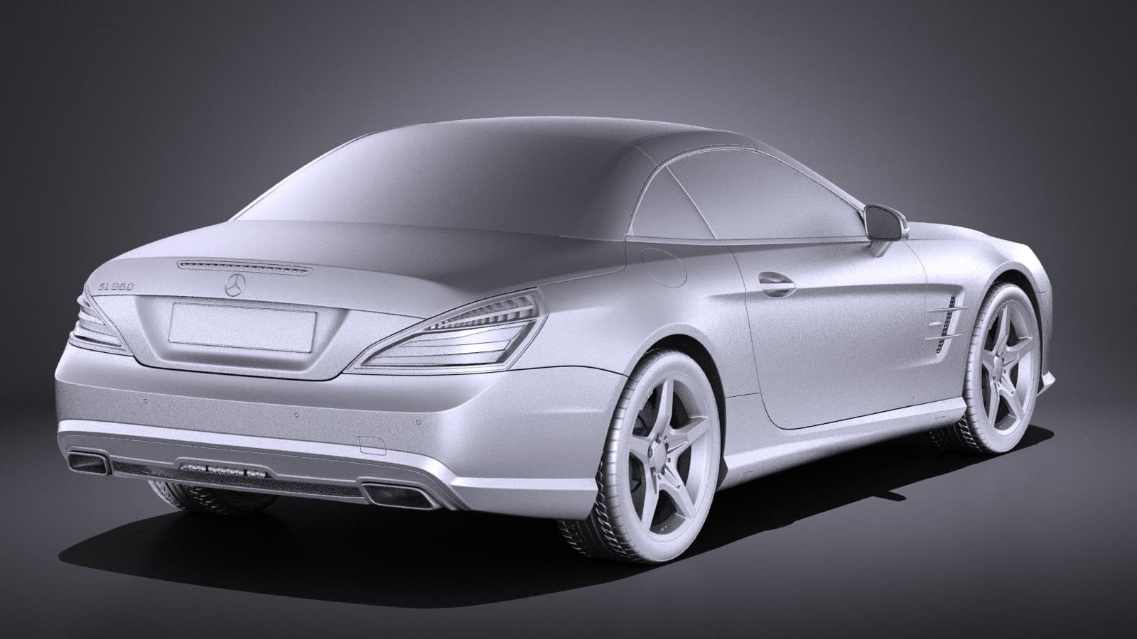 Mercedes SL 2015 (V-Ray) 3D Model by SQUIR