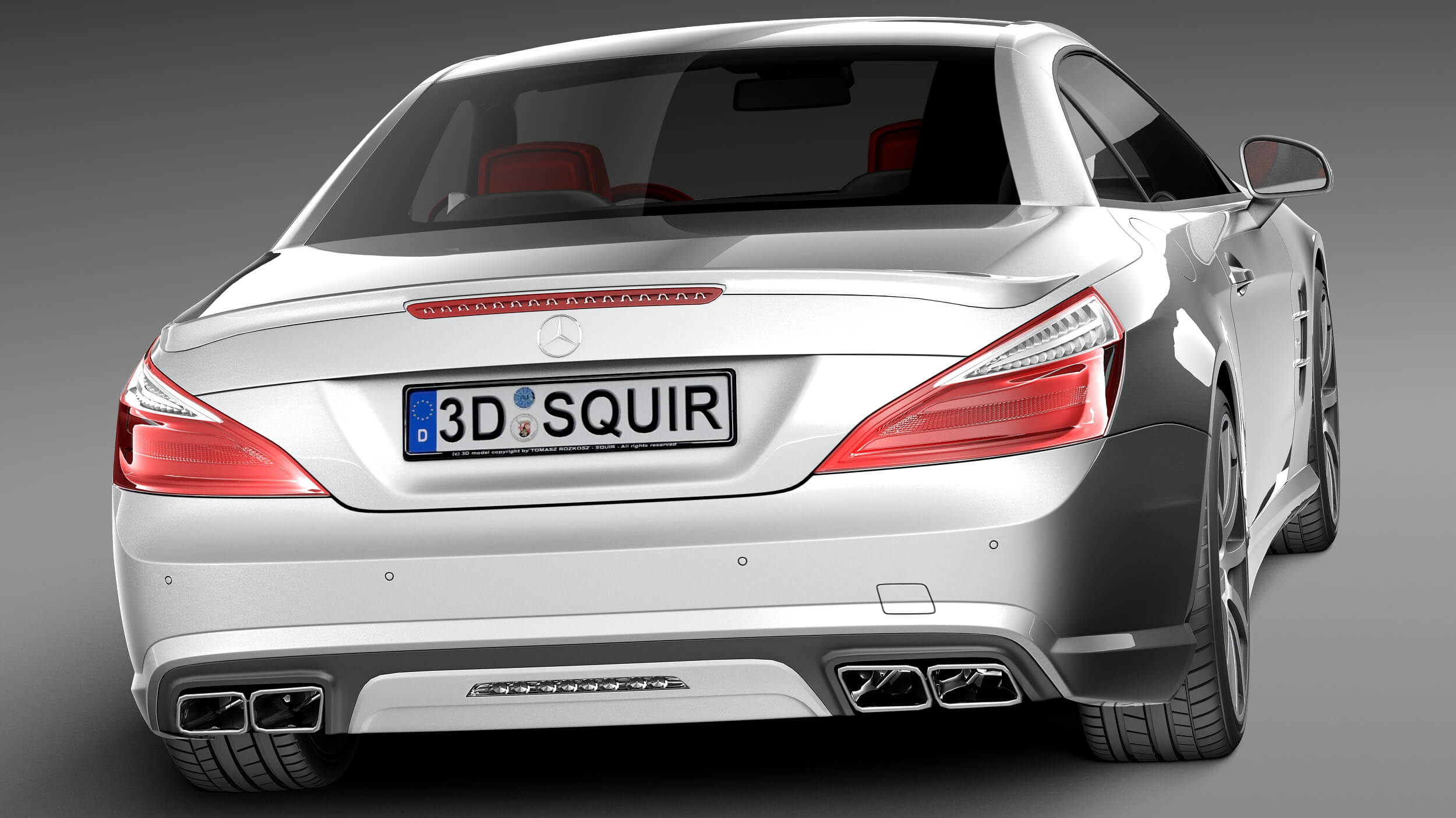 Mercedes-Benz SL 63 AMG 2013 3D Model by SQUIR