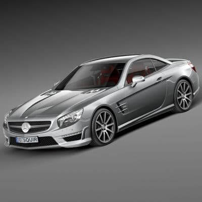 Mercedes-Benz SL 63 AMG 2013 3D Model by SQUIR
