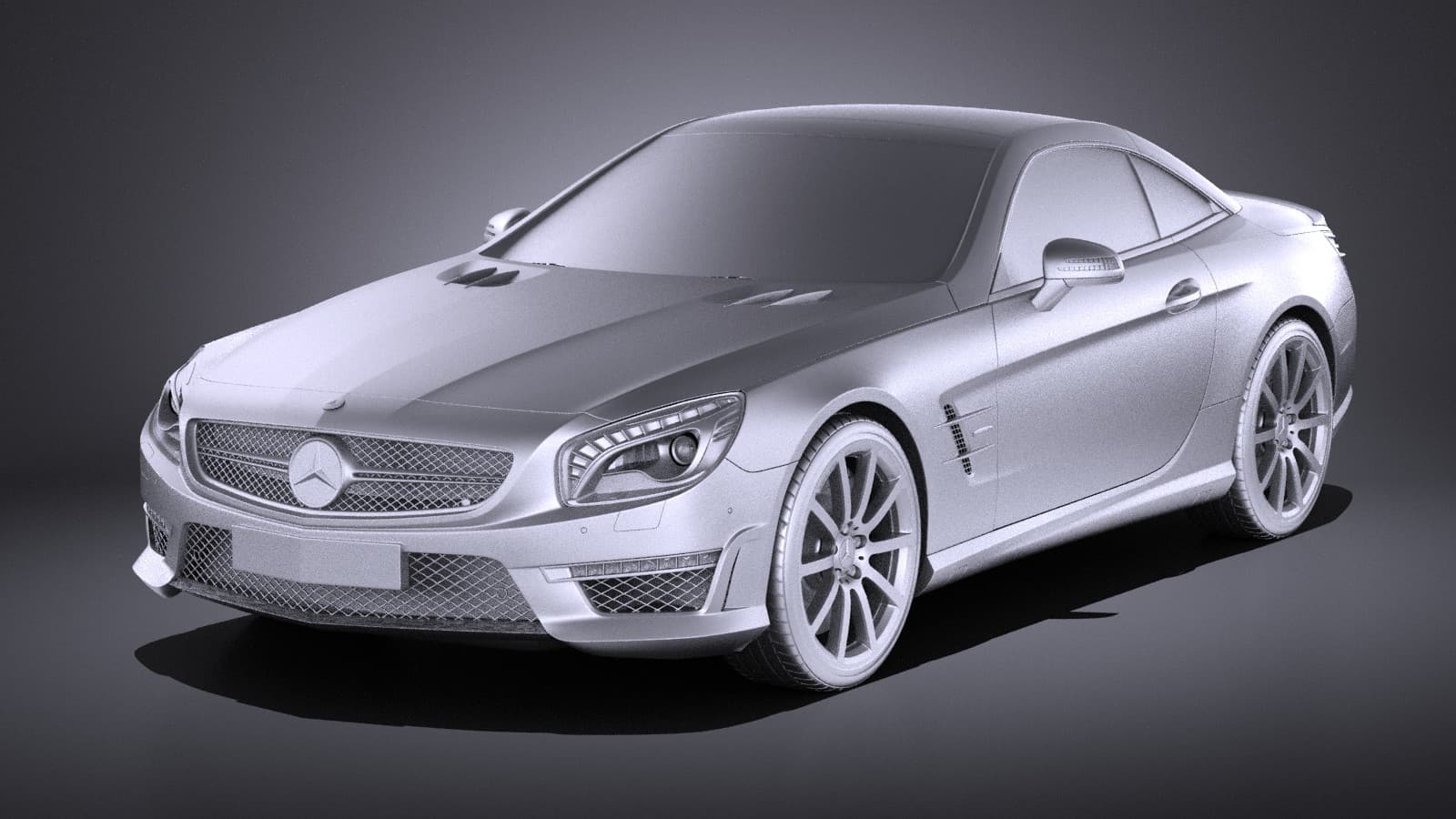 Mercedes SL 63 AMG 2015 (V-Ray) 3D Model by SQUIR