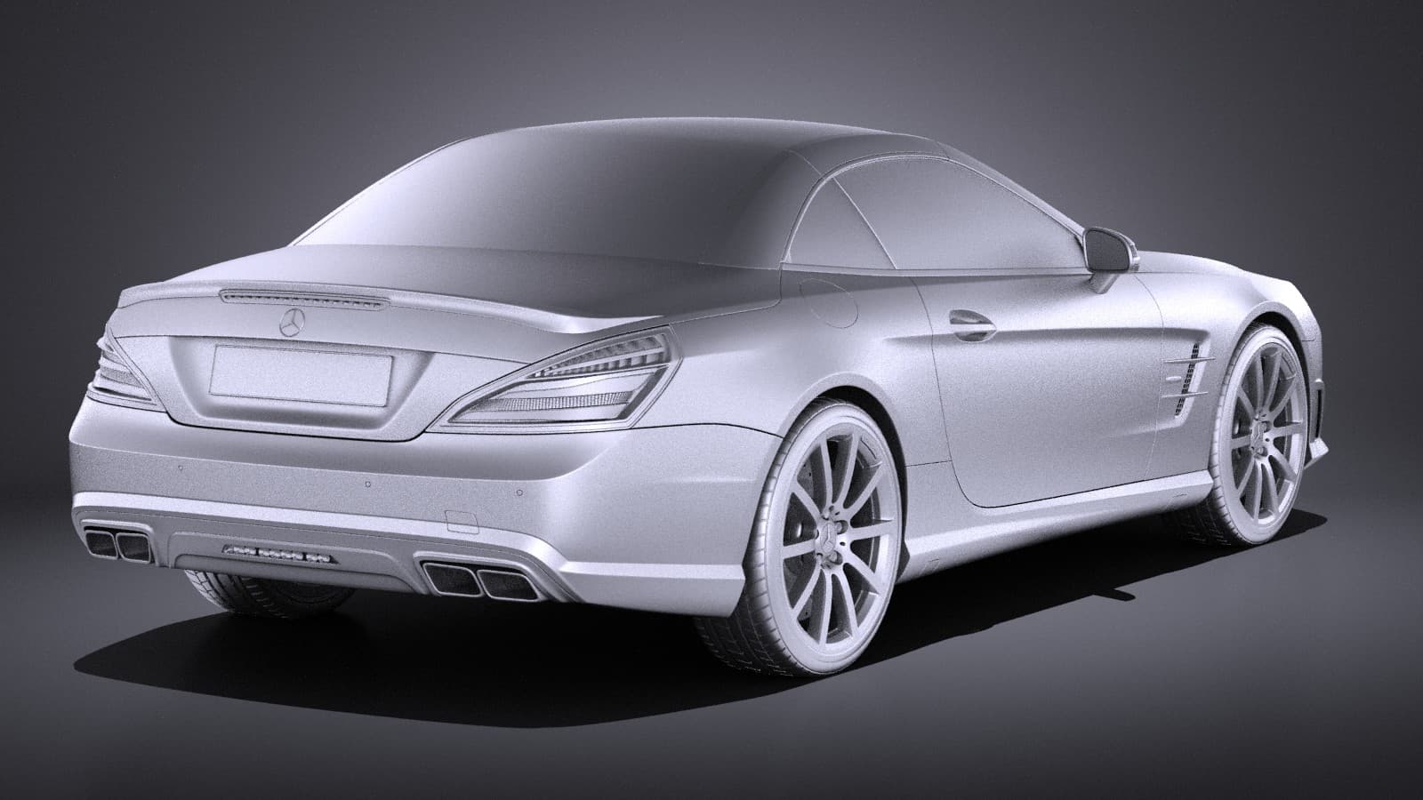 Mercedes SL 63 AMG 2015 (V-Ray) 3D Model by SQUIR