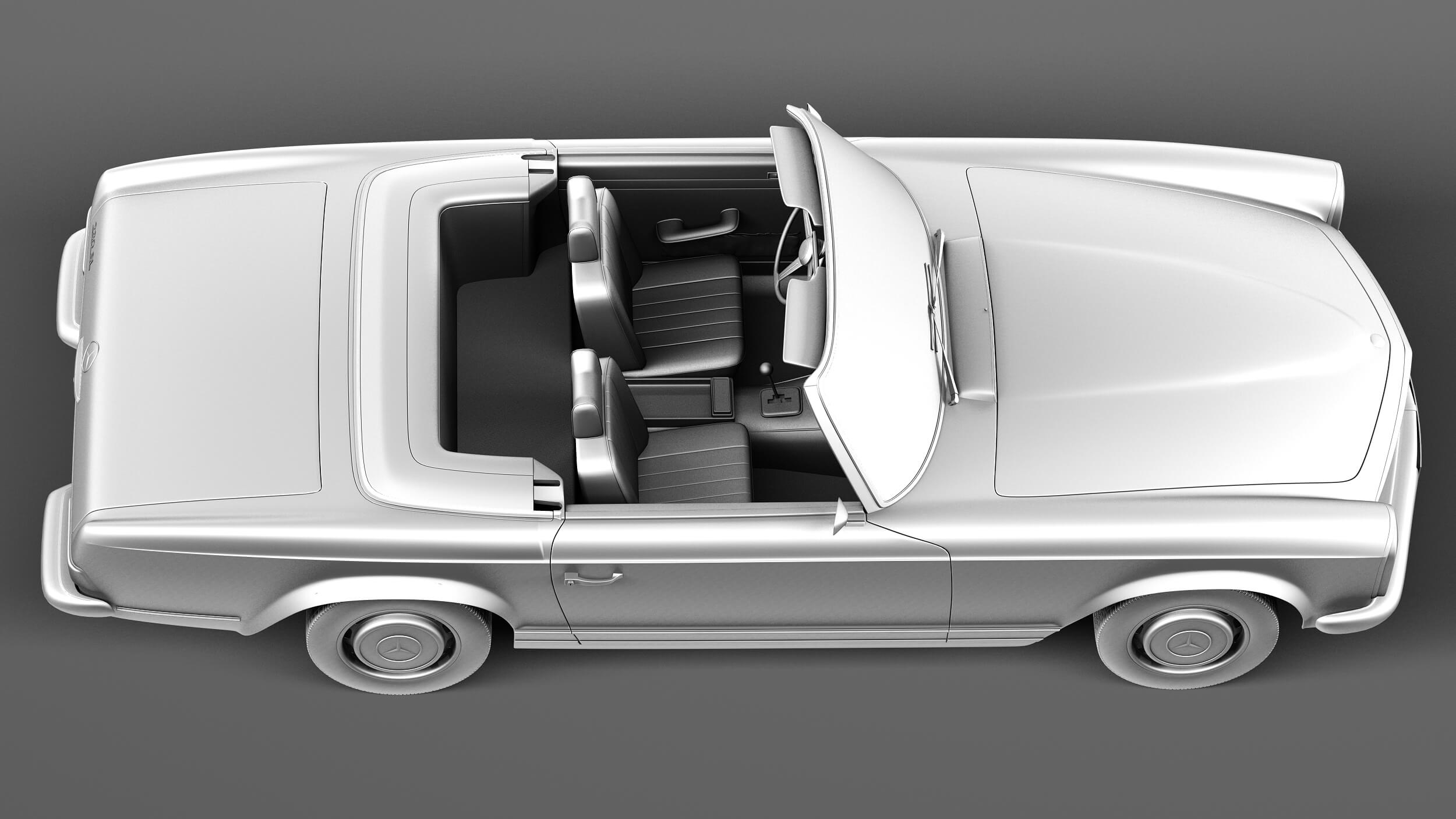 Mercedes-Benz SL Pagoda W113 1963-1971 3D Model by SQUIR