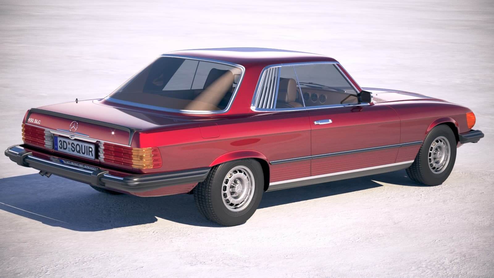 Mercedes SL USA C107 1981 - 3D Model by SQUIR